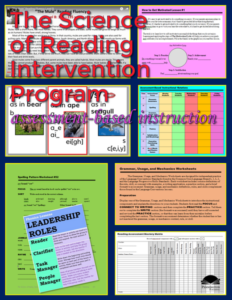 The Science of Reading Intervention Program: Tier 2 and 3 Assessment-B ...