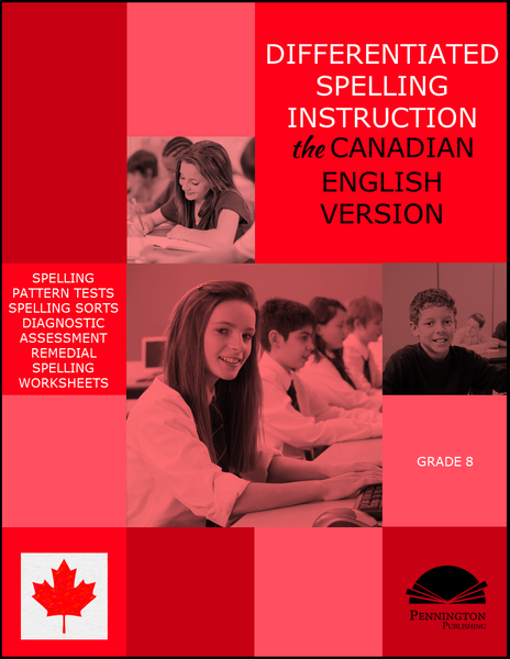 Differentiated Spelling Instruction (the Canadian English Version) Gra ...