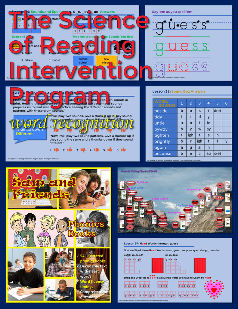 The Science of Reading Intervention Program: Word Recognition (Phonemi ...